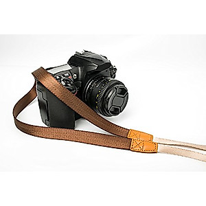 MINI GAGA DOROM Universal Adjustable Slim Shoulder Sling Neck Strap for All Camera DSLR SLR (Coffee Brown)