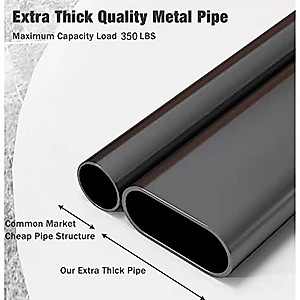 MFSTUDIO 2 PCS Aluminium Patio Dining Chairs Set,Textilene Outdoor Stackable Chairs with Wooden Armest for Garden, Poolside, Backyard,Grey