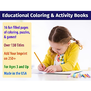 ZOCO - I Love My World - Kids Educational Coloring Books (50 Bulk Pack, Without Crayons) - Make The Difference, Earth Day, Environmentally Friendly Handout - Games, Puzzles, Activities for Kids