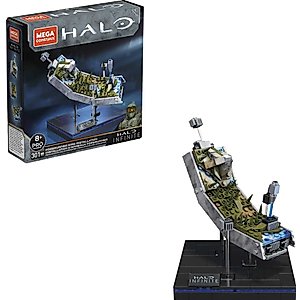 MEGA Halo Infinite Toy Building Set, Forerunner Ring Installation with 301 Pieces and Accessories, 5 Inches Tall, for Collectors