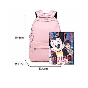 COSABZ Anime Anya Forger Backpack Cosplay Kawaii Backpack Schoolbag Mochila Bag With Pendant For Girls Pink (2)