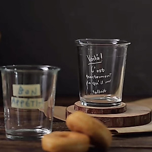 GIVSSES Coffee Cup - 11 oz Cute Beer Cups - Coffee Mug - Clear Iced Coffee Cup - Beer Cup - Iced Coffee Glass Cups - Coffee Bar Accessories