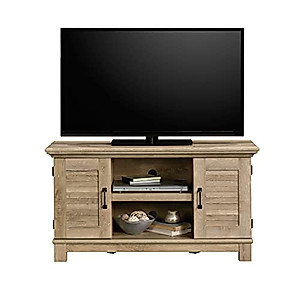 Sauder Garden Villa TV Stand, L: 47.32" x W: 18.82" x H: 25.47", Orchard Oak Finish