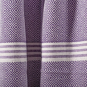 Aegean Turkish Beach Towel (41 x 68 inch) for Adult - Soft Touch, 100% Cotton - Quick Dry Bath Towels with Amazing Colors - Unique Turkish Towels for Bathroom, SPA, Yoga Peshtemal-Lilac