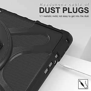 ZenRich Bundle for Surface Pro 8: 2-Pack Tempered Glass Screen Protectors with Anti-Glare& Rugged Full-Body Case with Rotatable Kickstand and Hand Strap