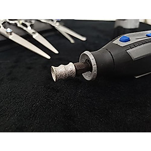 OVATAVO Diamond Rotary Nail Grinder Bits for Dog - Patented Pet Nail Grinder Attachment - 1/8" Replacement Grinder Wheel for Dremel - Pet Nail File & Clippers for Medium Large Dogs (XL)