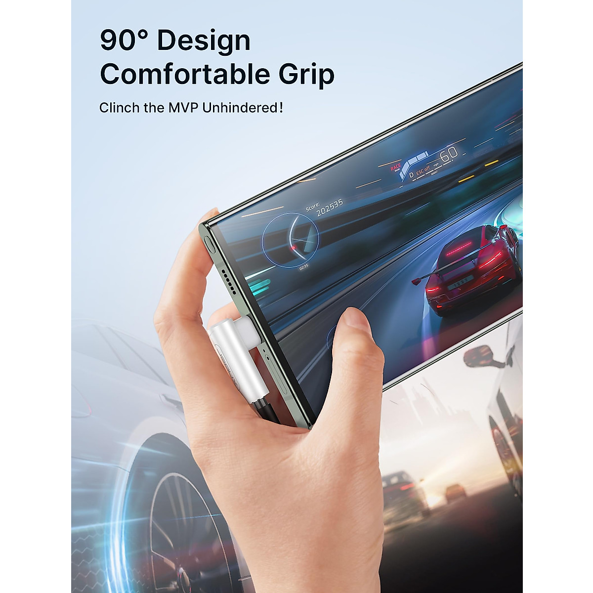 JSAUX 2 Pack Right Angle USB C to 3.5mm Audio Adapter, Type C to Aux Headphone Jack Adapter with 24bit DAC HiFi Dongle Compatible with Samsung Galaxy S23 Ultra, Pixel 7, iPad Pro, MacBook, iPhone 15