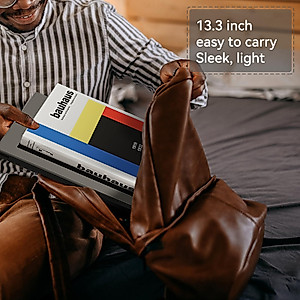 A DREAMER Laptop Computer 13.3 inch 2.5K QHD IPS 16:10 Screen, Windows 10 Laptop Intel N4020 SSD Replaceable Portable Traditional Laptop, Brown PC (6G+256GB)