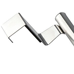 hobbyme 2pcs Cabinet Door Back Rag Hanger Towel Bar, Stainless Steel Single Pole Towel Rack, No-Punch Towel Rack, Cabinet Door Towel Holder