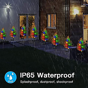 1pc Christmas Tree lamp Solar Ground Lights Solar Lights Solar Sidewalk Lights Solar Stake Light Lawn lamp Garden Stake Light Solar Pathway Lights Plastic Earth Tones Plate