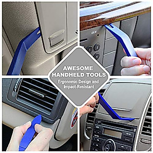 GLK Auto Trim Removal Tool Set Door Clip Panel Removal Tool Set Car Pry Tool with Fastener Remover for Car Dash Radio Audio Installer Pry Tool 9PCS