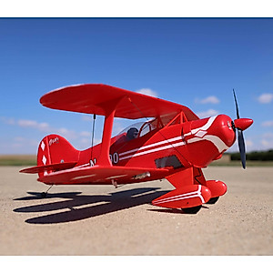 E-flite RC Airplane UMX Pitts S-1S BNF Basic Transmitter Battery and Charger Not Included with AS3X and Safe Select EFLU15250