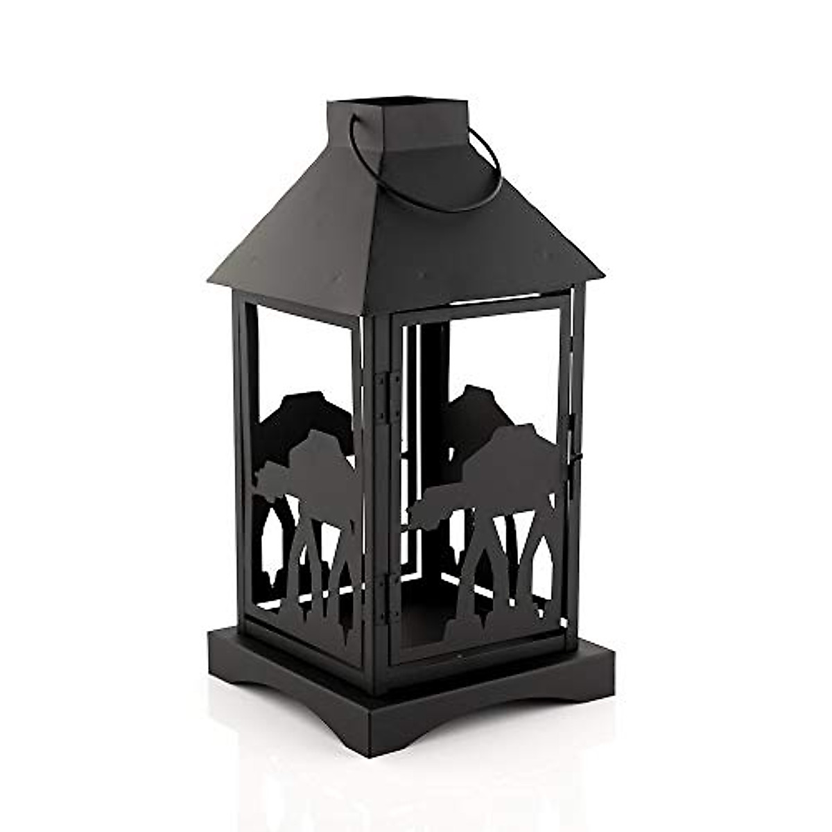 Star Wars Black Stamped Lantern | Imperial at-at Walker | 14 Inches Tall