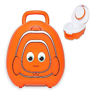 My Carry Potty - Clownfish Travel Potty, Award-Winning Portable Toddler Toilet Seat for Kids to Take Everywhere