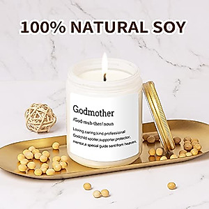 Godmother Gifts, Godmother Gifts for Women, Mothers Day Gift for Godmother - Birthday, Christmas Gifts for Godmother, Godmother Definition Gifts, Godmother Baptism Gifts - 7 oz Lavender Scented Candle