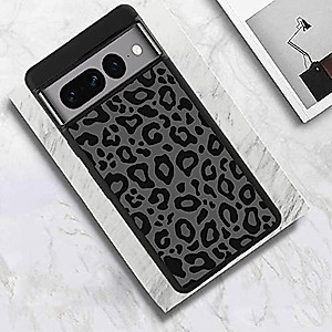 KANGHAR Case Compatible with Google Pixel 7 Pro,Black Leopard Design,Tire Texture Non-Slip +Shockproof Rugged TPU Protective Case for Pixel 7 Pro-Leopard Pattern