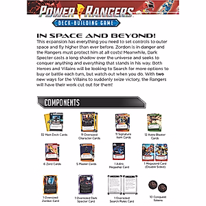 Power Rangers Deck-Building Game: Flying Higher Expansion - New Ways to Play and Win, New Playable Characters, Renegade Game Studios, Ages 14+, 1-4 Players, 30-70 Min Playing Time