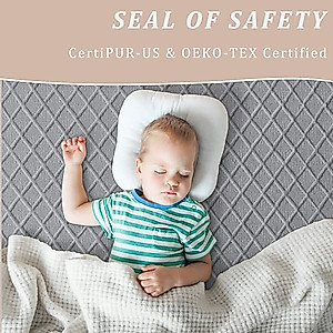 Sleepmax Firm Mattress Topper Twin XL 4 Inch - Extra Firm Memory Foam Bed Topper for Back Pain Relief - Cooling Mattress Pad for All Body Shapes - Non-Slip Deluxe Cover, CertiPUR-US Certified