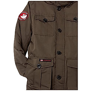 Canada Weathergear Boys' Parka, Olive Green, 10-12