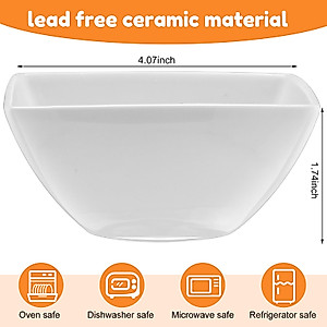 Fabbay 8 Set Ceramic Butter Warmers for Seafood with 32 Tealight Candles 4oz Butter Warmer Pot Ceramic Bowl for Chocolate Butter Cheese Fondue Food Crab Lobster, Dishwasher Microwave Oven Safe