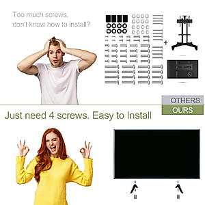 TV Stand Screws and Washers for All TV Stand Legs Screws Kit for TCL Hisense Samsung LG Vizio JVC Onn Sony Toshiba Insignia Westinghouse Philips Sharp Roku TV Legs Universal TV Stand Screws