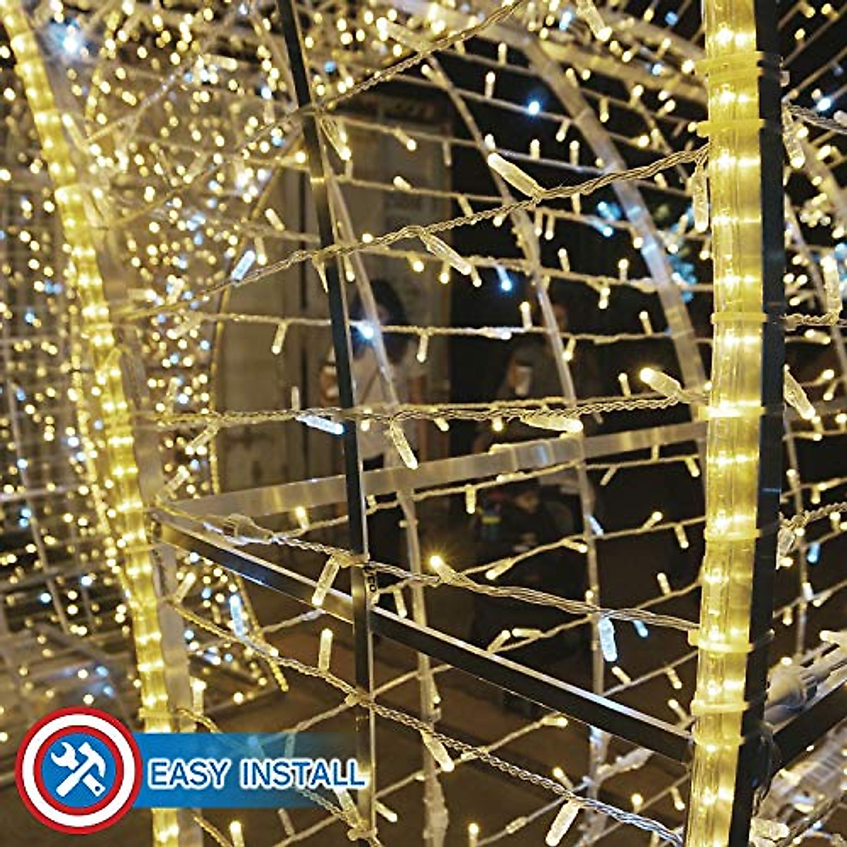 Russell Decor LED Rope Lights Festival Holiday Party Seasonal Christmas Decoration 30ft - 200ft Customized Available (Warm White, 20)