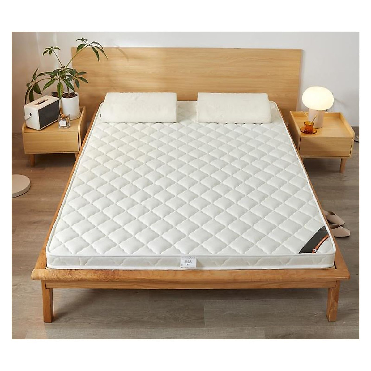 Generic Queen Mattress Topper, Natural Coir Mattress Coconut Palm Mattress Pad Hard Coir Palm Folding Mattress Natural Latex Coir Mixed Materials Mattress (Color : Style 2, Size : 71 * 78.7in*4in)