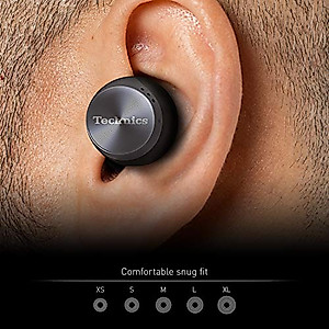 Technics True Wireless Earbuds | Bluetooth Earbuds | Dual Hybrid Technology, Hi-Fi Sound, Compact Design | Alexa Compatible |(EAH-AZ70W-S), Silver (Discontinued by Manufacturer)