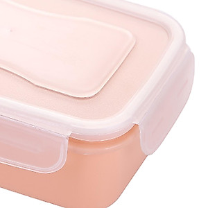 SUNFECILI Food Storage Containers With Lids Bento Box Lunch Boxes Mini Refrigerator Organizer With Lid Bento Boxes With Leak Proof Locking Lids Rectangular Airtight Food Storage Box