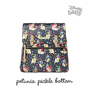 Petunia Pickle Bottom Meta Backpack, Disney Snow White's Enchanted Forest, Unisex Laptop Backpack, Compact yet Spacious, with Padded Straps and Accessory Pockets