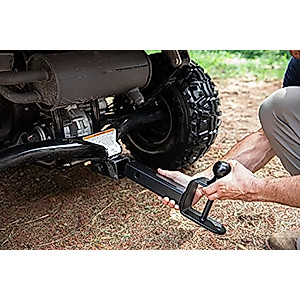 Camco Black Boar ATV/UTV 9" Extended Length Ball Mount, 2-Inch Ball, 2-Inch Shank | Includes (1) Multi-Hitch, (1) 5/8-inch Hitch Pin & (1) Bridge Pin (66081)