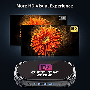 Amlogic S905X4 Android 11.0 4Gb 64Gb Rom MxIII Pro X4 Tv Box Android Tv Box 8K Ultra Hd Support 2.4G/5.8G Dual WiFi Bt 4.0 HD 1000M Usb 3.0 with h9