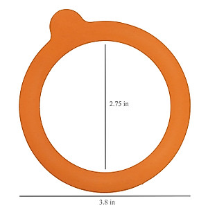 Kilner Replacement Rubber Seals, 6 CT, Orange