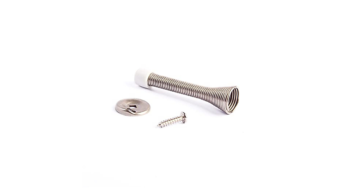 Spring Door Stopper - Heavy Duty Wall Protector (Pack of 4)