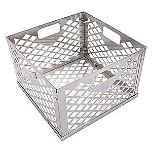 Oklahoma Joe's 5279338P04 Stainless Steel Offset Smoker Charcoal Firebox Basket, Silver