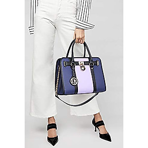 Dasein Women Handbags Purses Wallet Shoulder Bags Top Handle Satchel Purse Tote Work Bag Set 2pcs