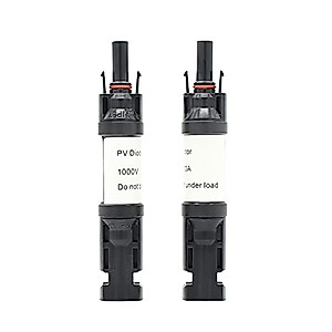 HALONE 1Pcs 10A Solar PV in-line Diode Connector Solar Panel Cable Connectors