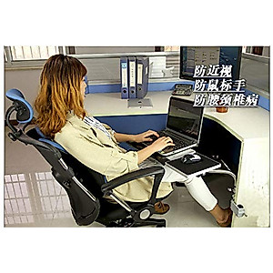 Ergonomic Keyboard Laptop Tablet Mouse Stand Holder Mount for Workstation Video Gaming ,Silver
