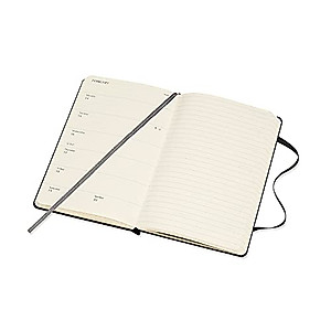 Moleskine Classic 18 Month 2021-2022 Weekly Planner, Hard Cover, Pocket (3.5" x 5.5"), Black