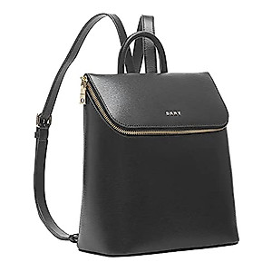 DKNY womens Dkny Bryant Tz Backpack, Black/Gold, One Size US