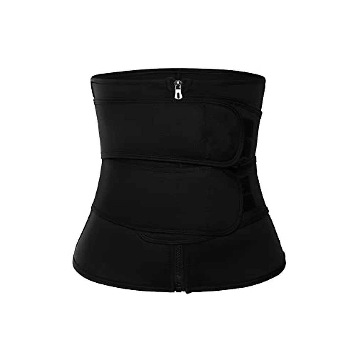 Verdusa Women's Waist Trainer Tummy Control Workout Corset Cincher Trimmer Shaper Belt Black XXL