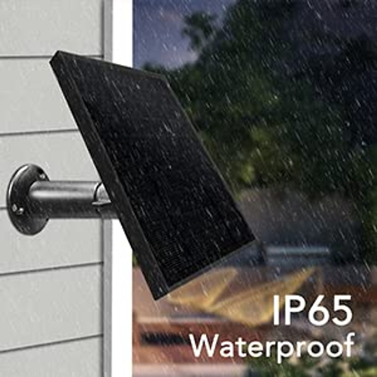 5W Solar Panel for Wireless Outdoor Security Camera, Continuously Power for Rechargeable Battery Camera,IP65 Waterproof Metal Shell, 5V USB Solar Panel with Micro USB Port (Solar Panel)