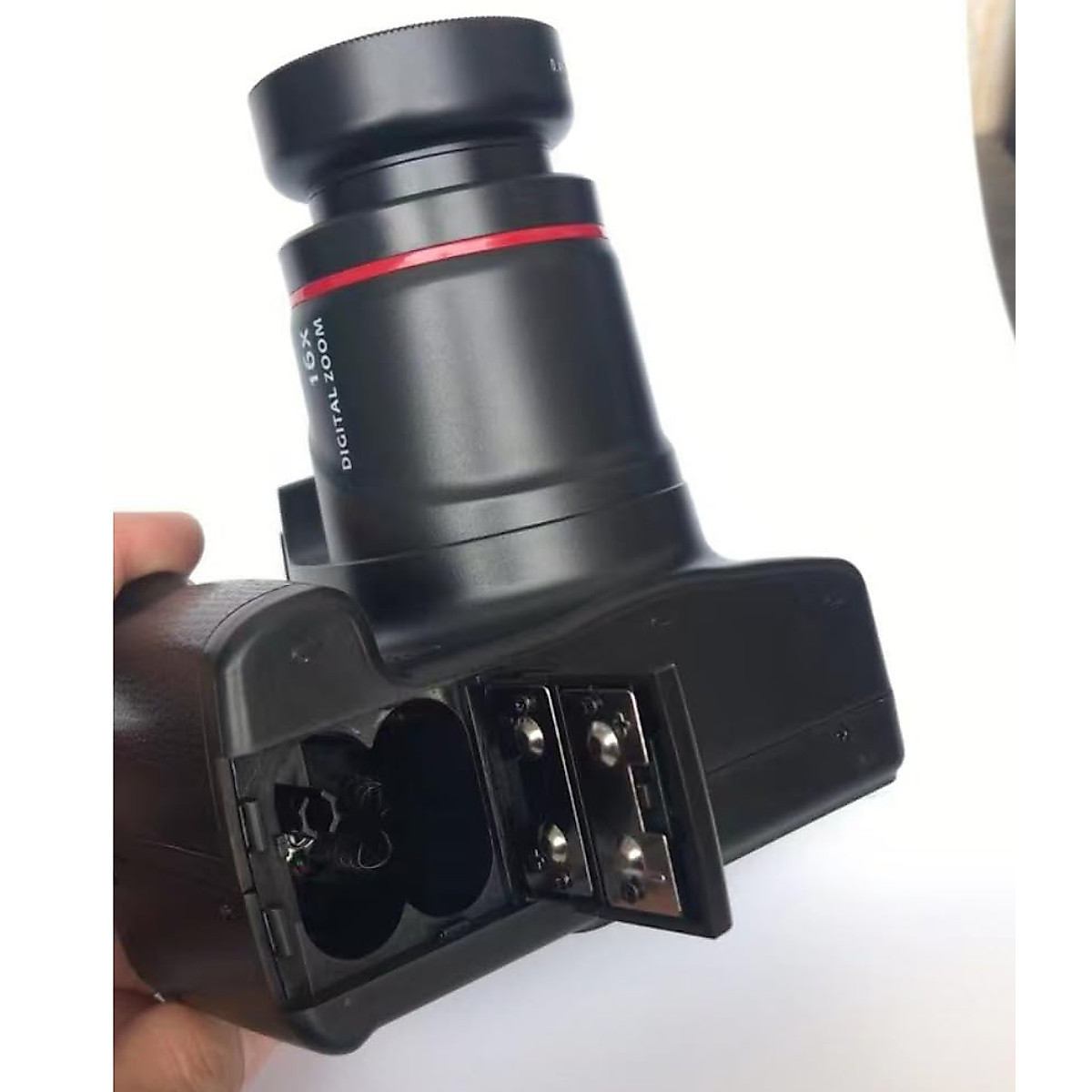 数码摄像机低价单品1600万像素高清家用小单反 (黑色单反+广角镜, 三脚架)