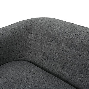 Christopher Knight Home Bridie Mid-Century Modern Loveseat, Grey Fabric