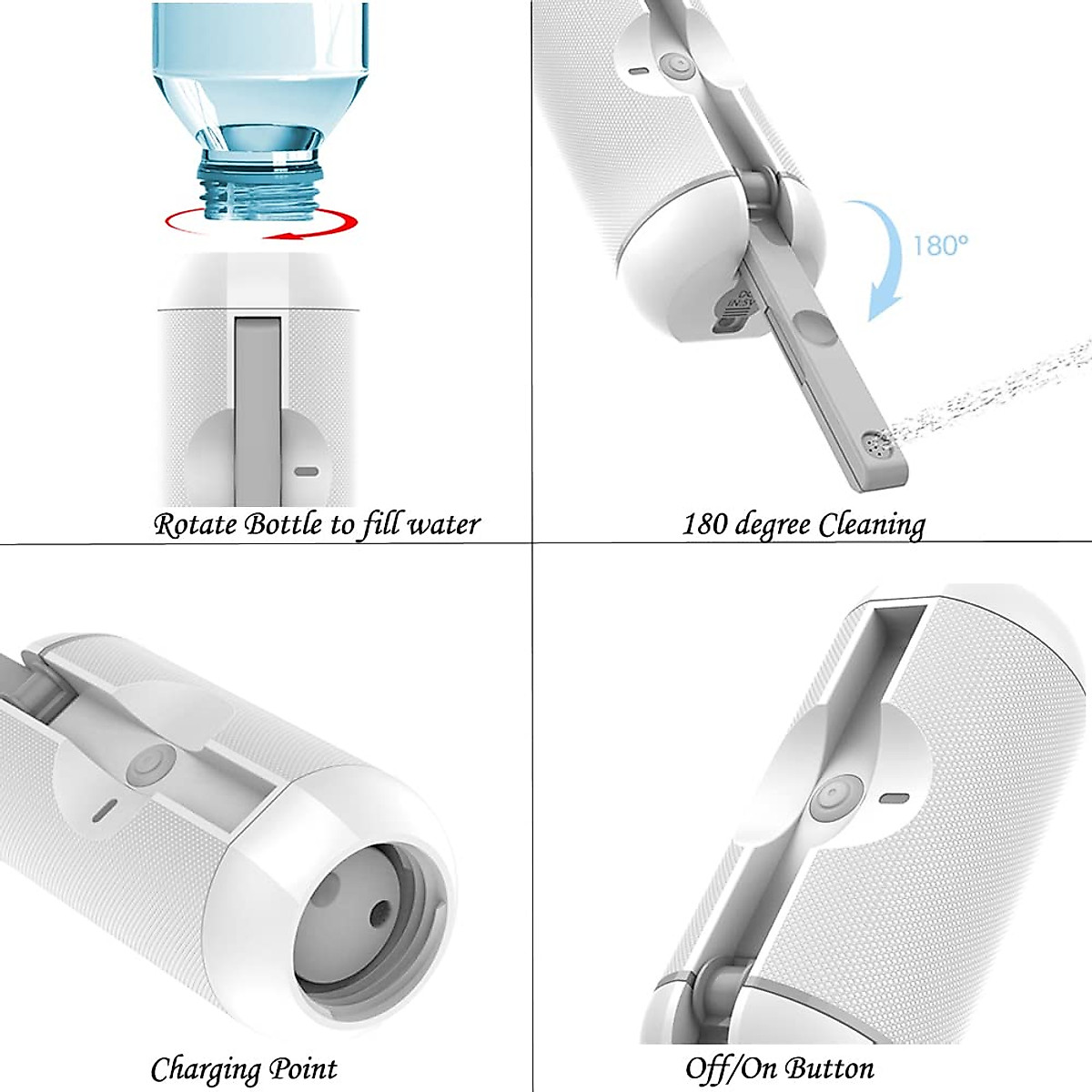 LUOOV Portable Bidet, Peri Bottle , Handheld Bidet,Portable Bidet for Toilet Rechargeable for Women, Babies, Elderly & Disabled - Perfect for Travel & Postpartum Care