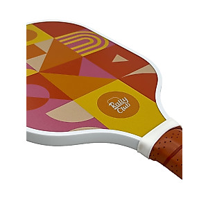 Rally Club Pickleball Paddles for Men & Women | Carbon Fiber and Polymer Honeycomb Composite Core | Lightweight Durable | Uniquely Designed Stylish Pickleball Set & Single Paddles | Gold Coast