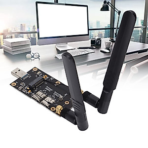NGFF M.2 to USB 3.0 Adapter,Dual SIM Card Slot LTE Modem,with Antenna Screw,Support Dual SIM Card Push Connector,Suitable for LTE/4G/5G Module