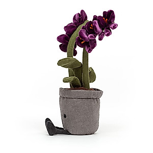 Jellycat Amuseables Purple Orchid Flower Plant Plush