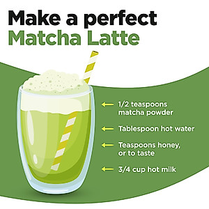 uVernal Organic Matcha Green Tea Powder - 100% Pure Matcha for Smoothies Latte and Baking Easy to Mix - 4oz