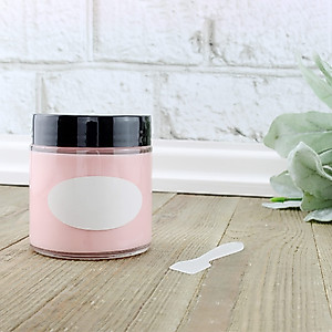 Cornucopia 4-Ounce Clear Glass Jars (12-Pack); Straight-Sided Containers for Cosmetics and Food Storage with Spatulas and Labels